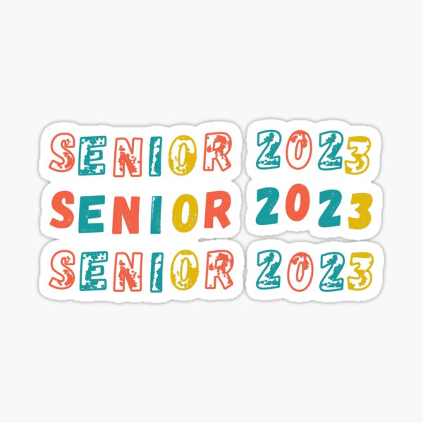 " Class of 2023 Seniors Graduation 23" Sticker for Sale by Stsanae ...