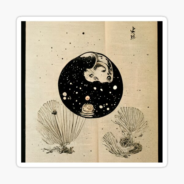 "Japanese art" Sticker for Sale by Chillapy | Redbubble