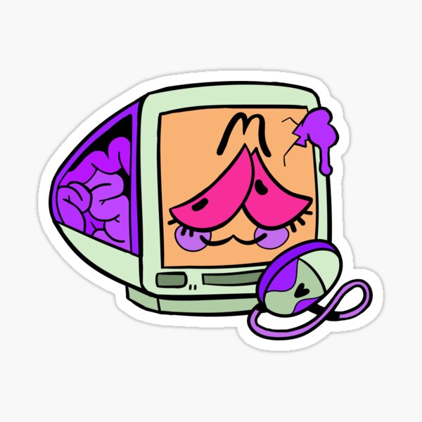 "Y2K GOOP - GUT COMPUTER" Sticker for Sale by siins | Redbubble