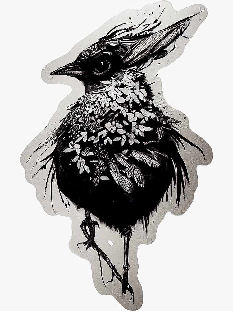 "Gothic Birds Series. Bird #6" Sticker for Sale by JBNina | Redbubble