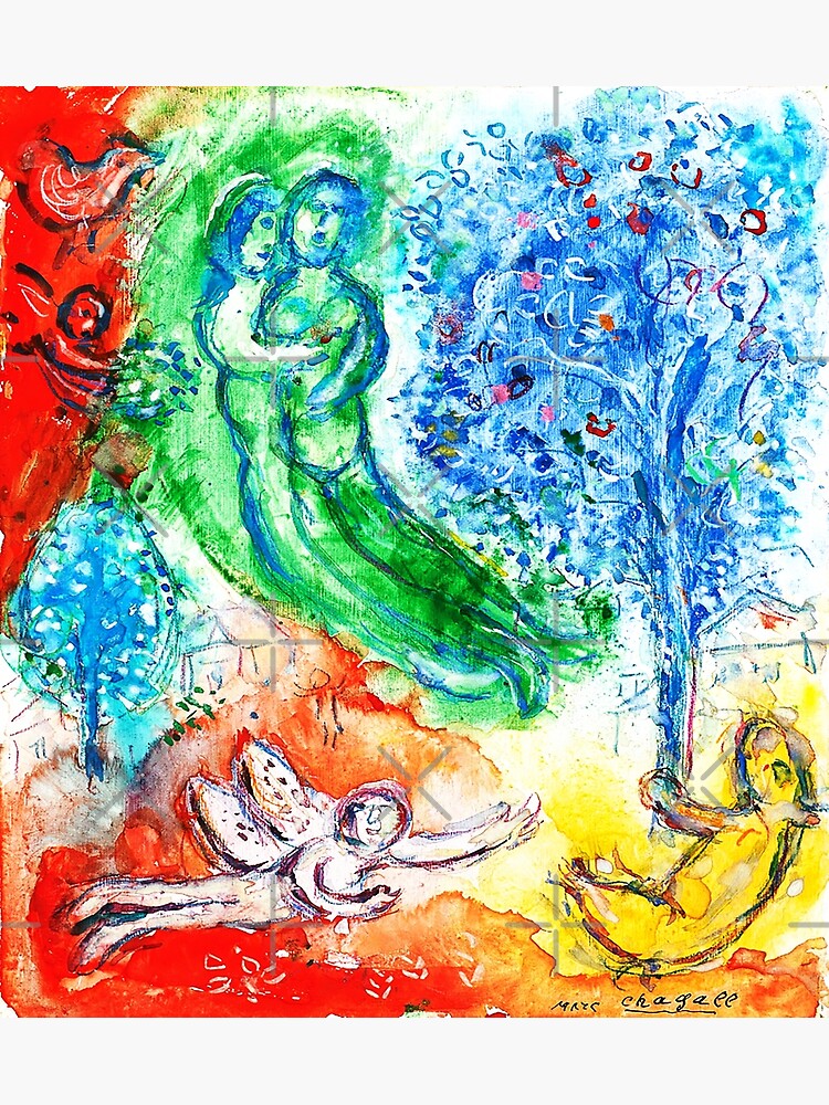 "marc chagall lovers in sky " Poster for Sale by Yacinshoping | Redbubble