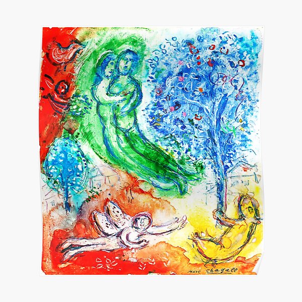 "marc chagall lovers in sky " Poster for Sale by Yacinshoping | Redbubble