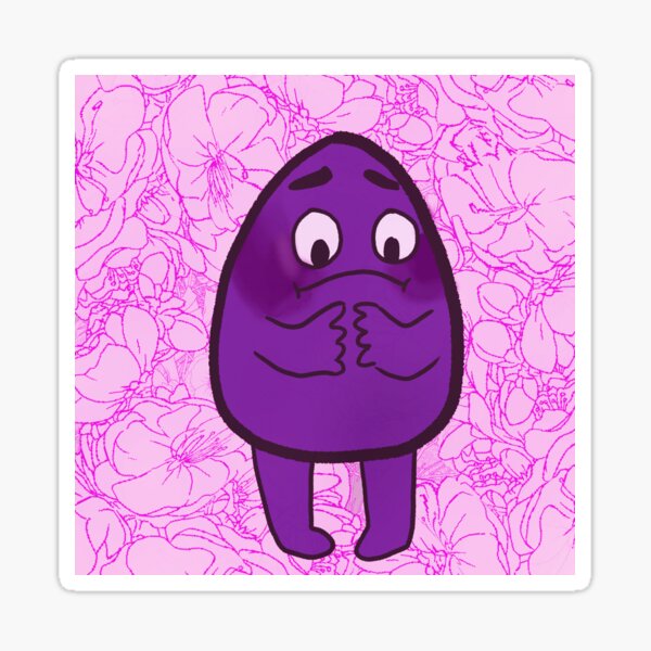 "Your Local Himbo Grimace" Sticker for Sale by LousiestRaccoon | Redbubble