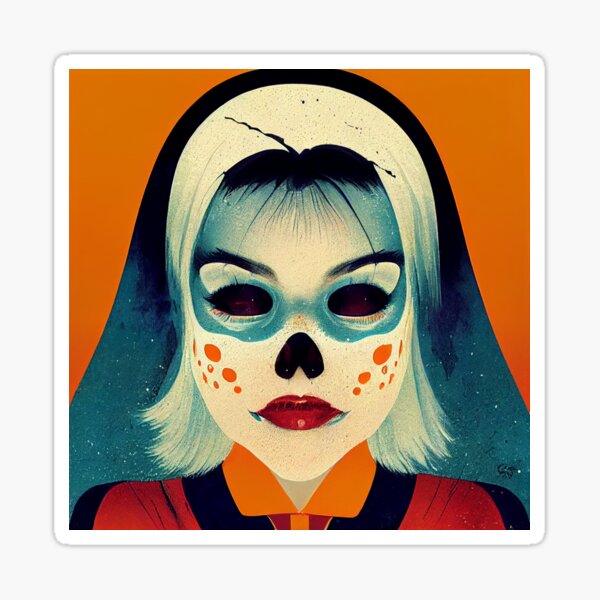 "A Normal Halloween Girl Pop Art" Sticker for Sale by CrystalDesing ...