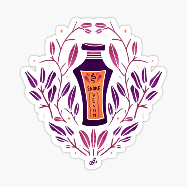 "snake venom" Sticker for Sale by gabbadelgado | Redbubble