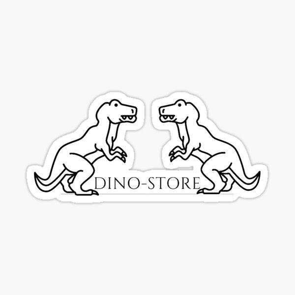 "what is the dino-store" Sticker for Sale by cari-style | Redbubble