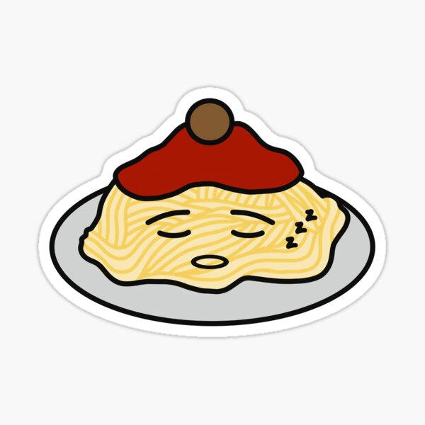 "Sleepi Spaghetti" Sticker for Sale by CassieKay16 | Redbubble