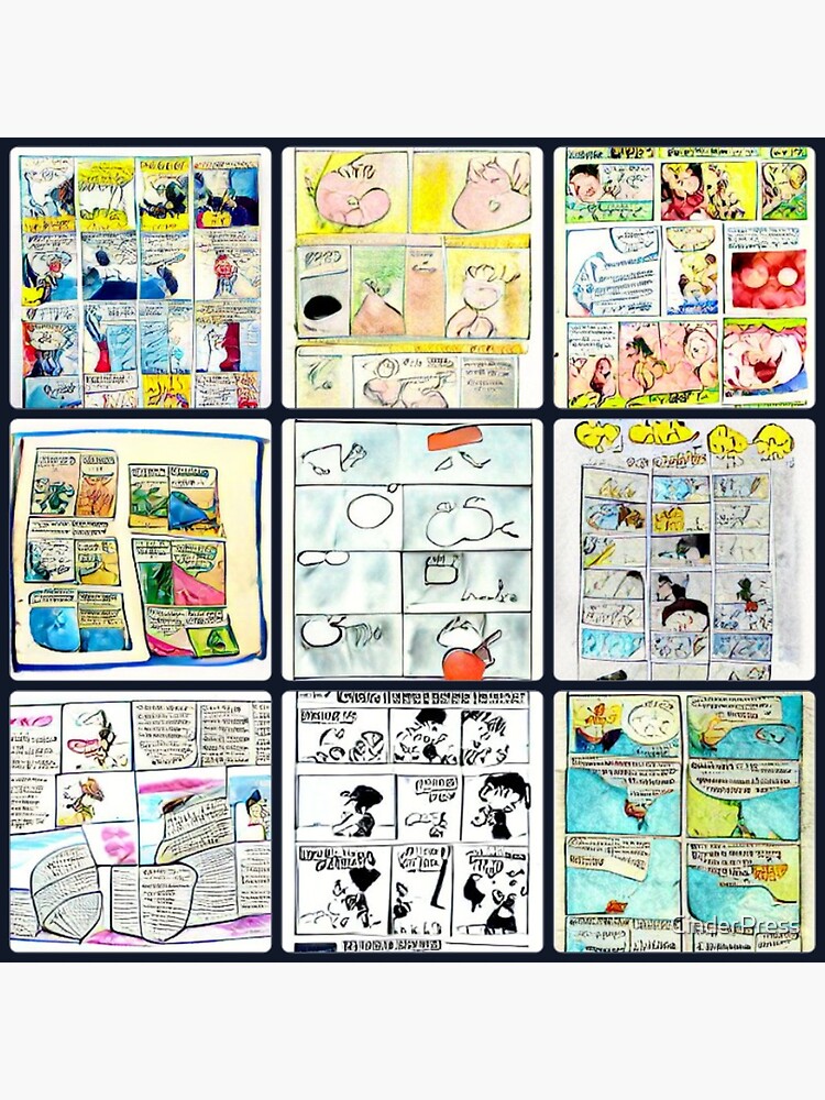 "Newspaper Comic Strip Pack " Poster for Sale by CinderPress | Redbubble