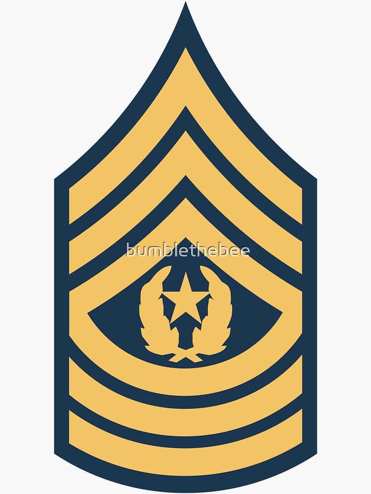 "US Army Command Sergeant Major" Sticker for Sale by bumblethebee ...