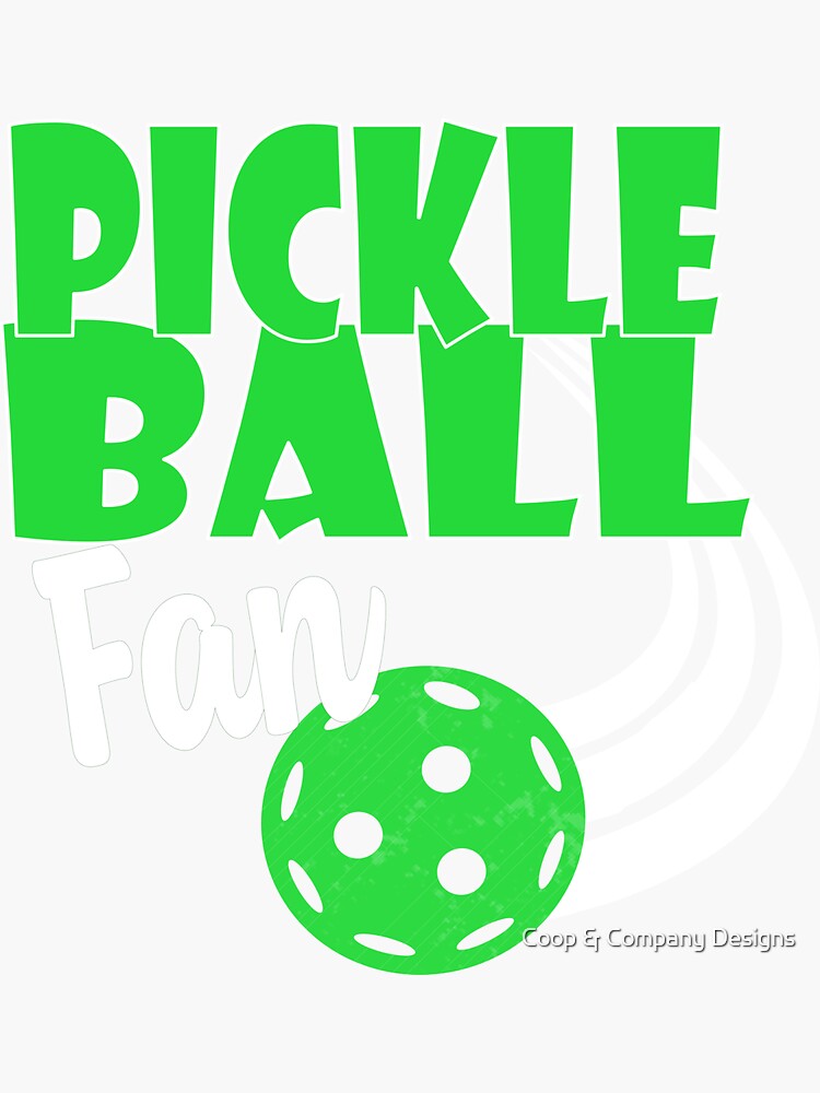 "Pickleball Fan Fun Pickleball Design" Sticker for Sale by CCD2022 ...