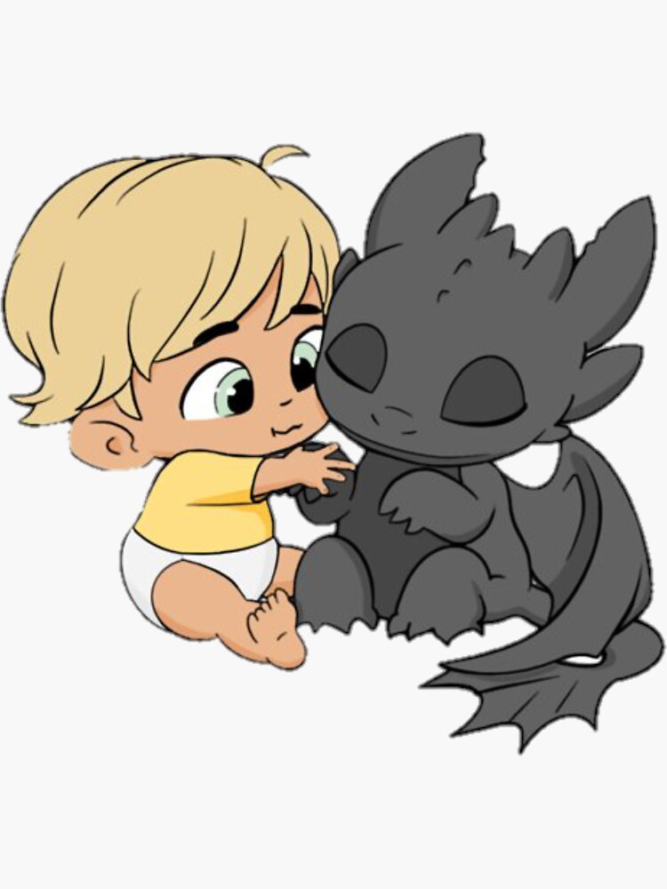" Hiccup And Toothless" Sticker for Sale by Dreams-storee | Redbubble