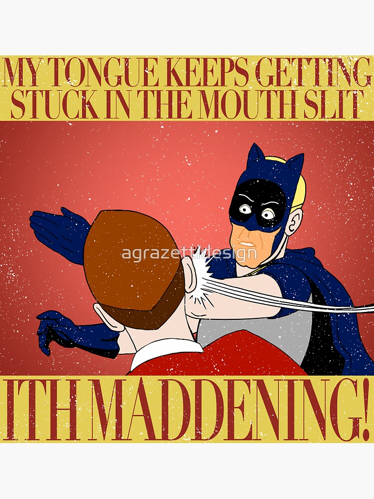 "The BAT SLAP" Sticker for Sale by agrazettidesign | Redbubble