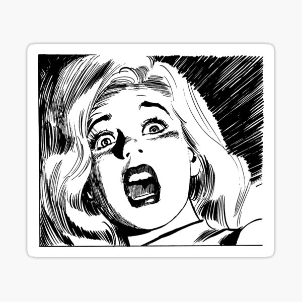 "Scream" Sticker for Sale by BrigitteCooper | Redbubble