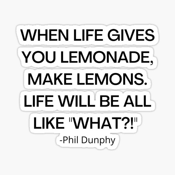 "Phil Dunphy Words Of Wisdom" Sticker for Sale by NightOwlCreates ...