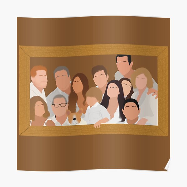 "Modern Family Holding Frame Fan Art" Poster for Sale by senaeksi ...