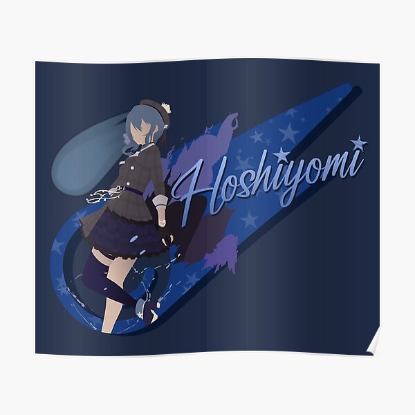 "Hololive Hoshimachi Suisei Hoshiyomi Fan Name Minimalistic" Poster for ...