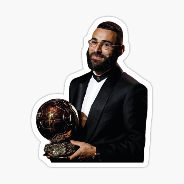 "Karim Benzema Ballon d'or 2022" Sticker for Sale by SplendidTee22 ...