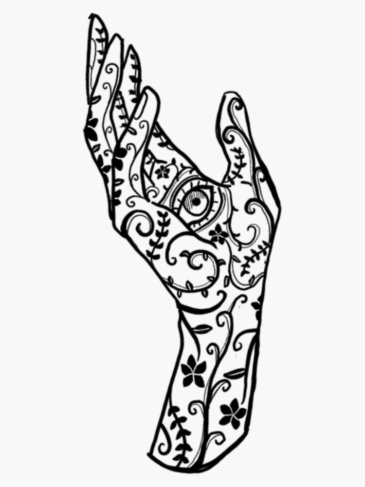 "Feyre Hand" Sticker for Sale by Inkfaeshop | Redbubble
