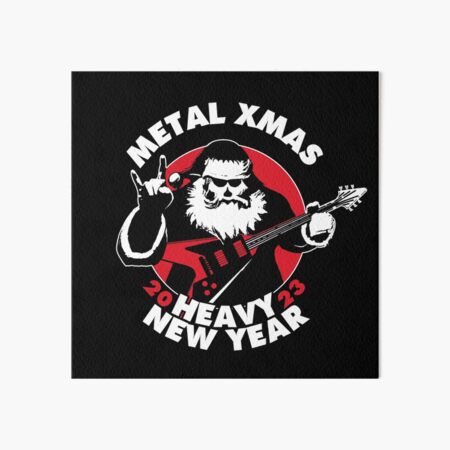 "Metal Christmas And Heavy New Year 2023 | Heavy Metal Santa Claus" Art ...