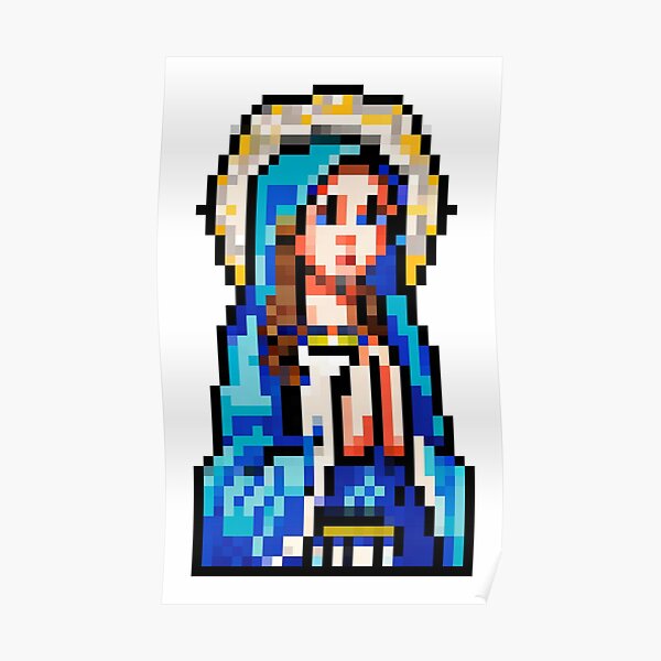 Póster «Santísima Virgen María - Pixel Art» de CatholicRobot | Redbubble