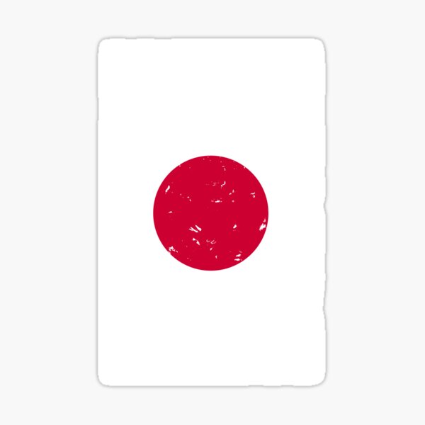 "Japan Vintage Flag" Sticker for Sale by PixMe | Redbubble