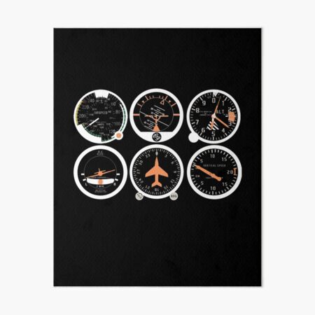"Basic Six Flight Instruments - The Only Six Pack I Will Ever Need" Art ...