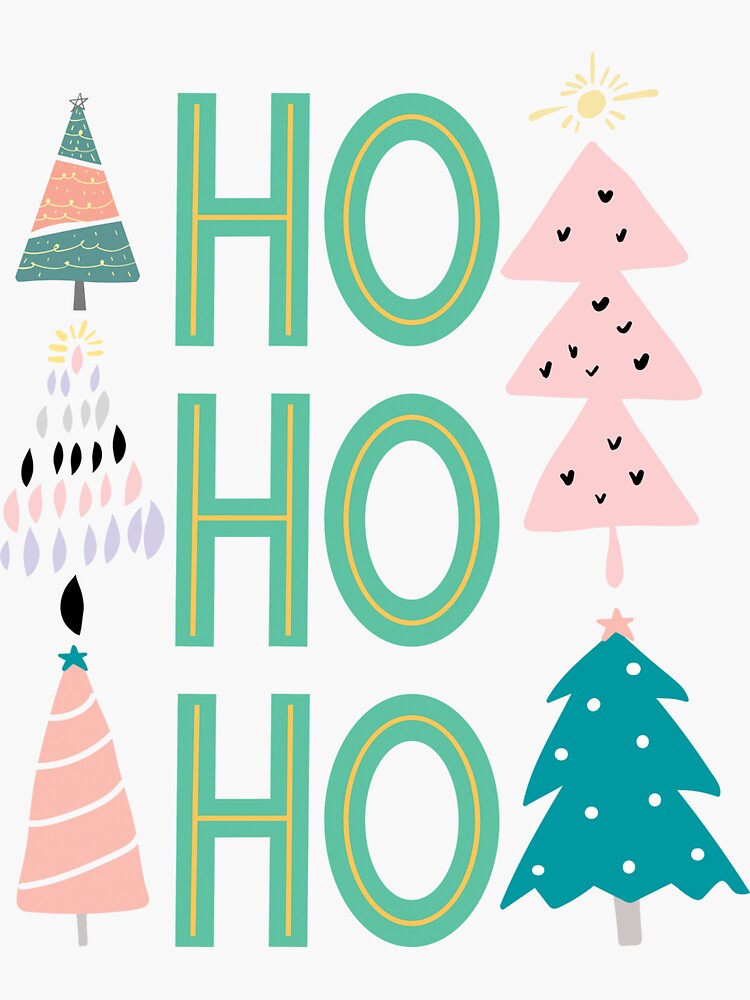 "HOHOHO christmas 2023" Sticker for Sale by faizaart | Redbubble