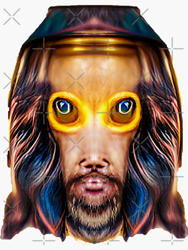 "Greedy Mask" Sticker for Sale by Byterra-Artech | Redbubble