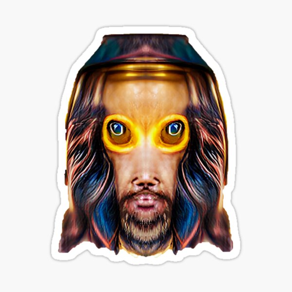 "Greedy Mask" Sticker for Sale by Byterra-Artech | Redbubble