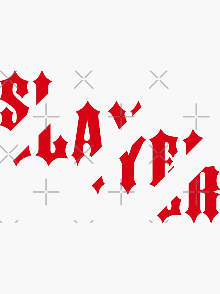 "Slayer Sports Gym Sports Exercise Fitness Workout Wear" Sticker for ...