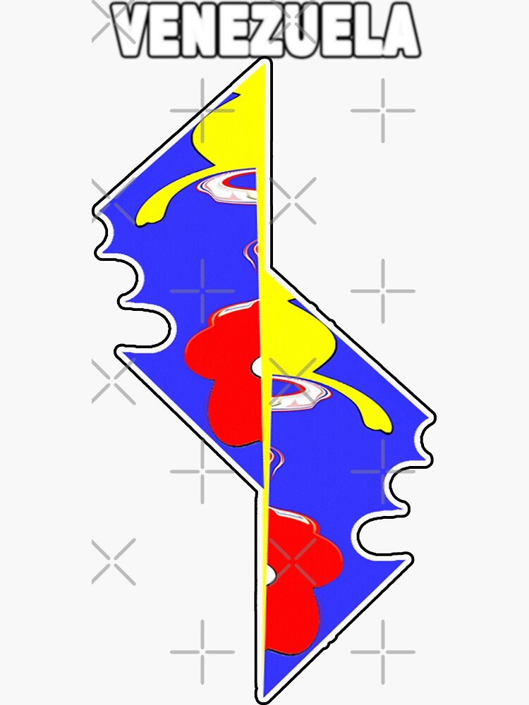 "Abstract with colors of the Venezuelan flag" Sticker for Sale by ...