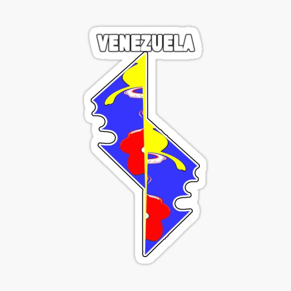 "Abstract with colors of the Venezuelan flag" Sticker for Sale by ...