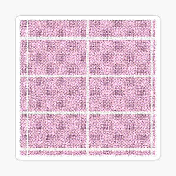 "Mosaic Pink Rectangles, Inline" Sticker for Sale by BetterBot | Redbubble