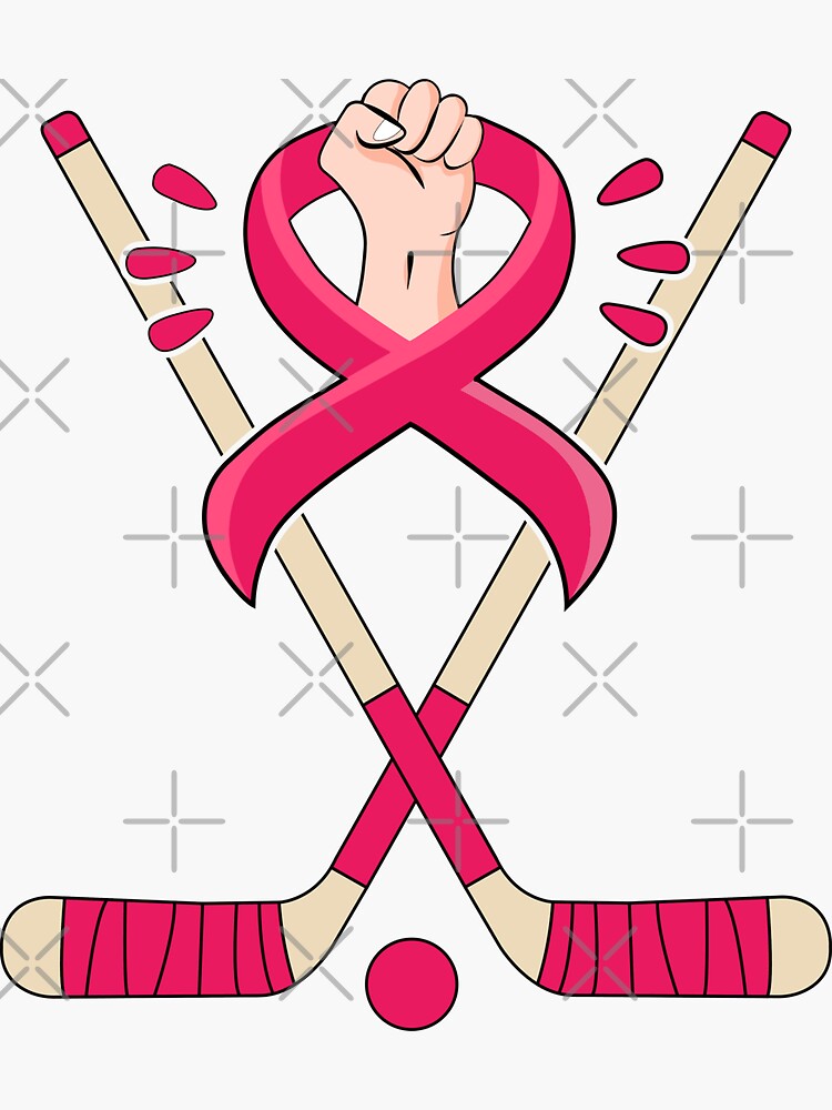 Pegatina «Hockey sobre césped para niñas Cintas rosas de ...