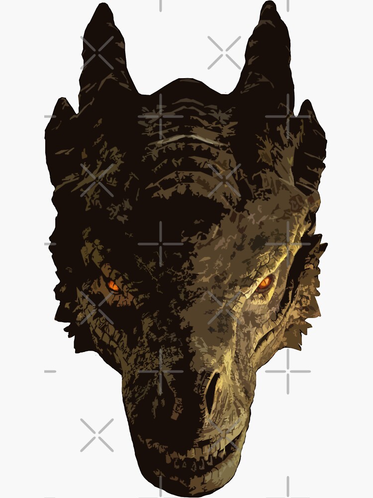 Pegatina «Dragón Syrax - Rhaenyra Targaryen» de edgemaan | Redbubble