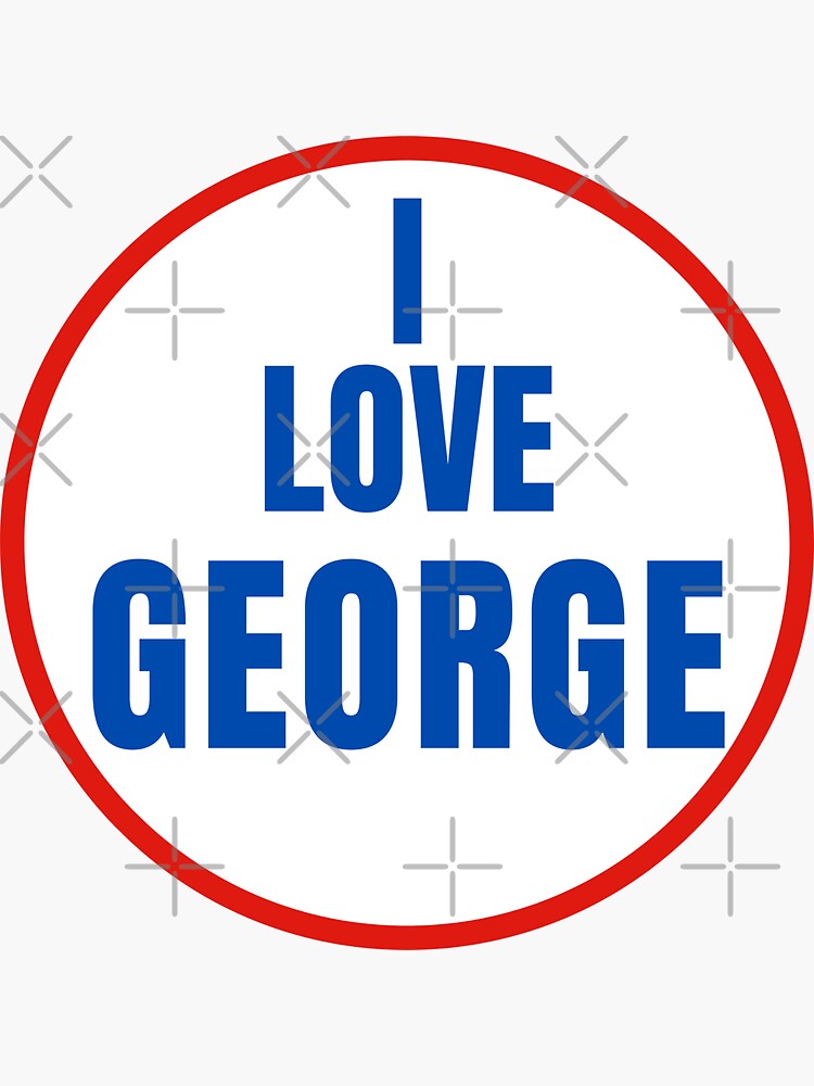 ""I Love George" Vintage Beatles" Sticker for Sale by AntoinetteStore ...