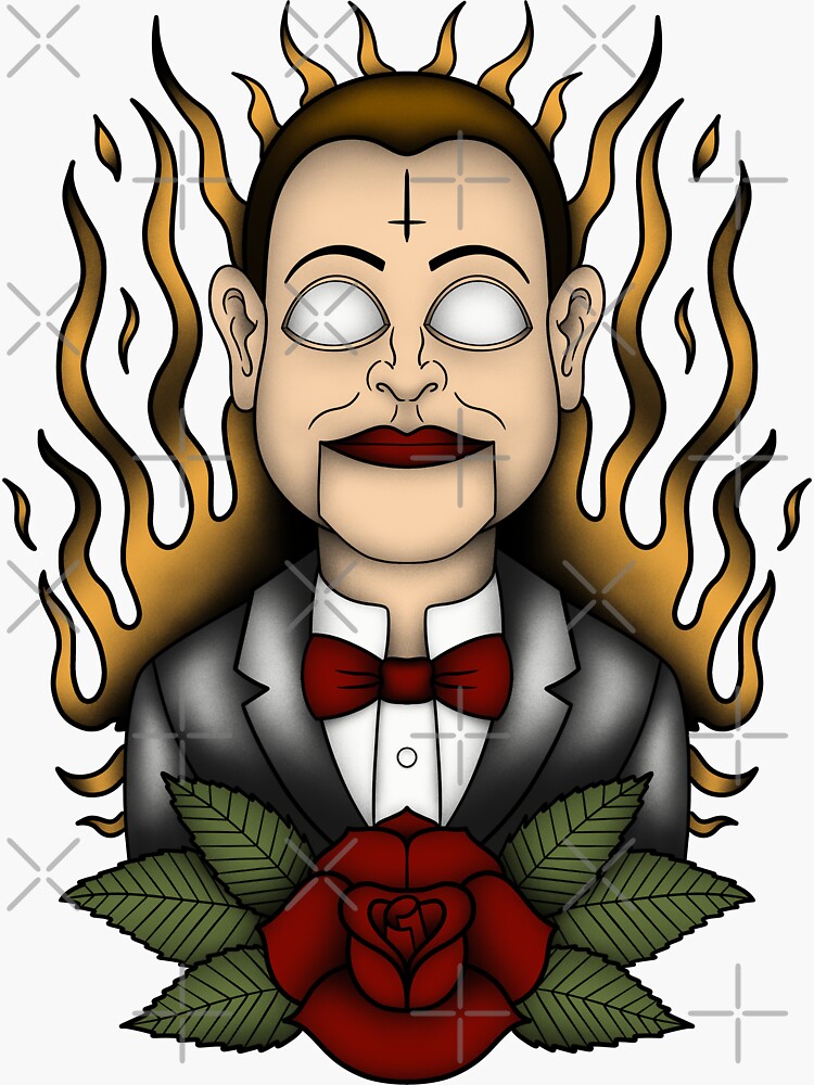 "VENTRILOQUIST DUMMY - COLORS" Sticker for Sale by hugoncalves | Redbubble