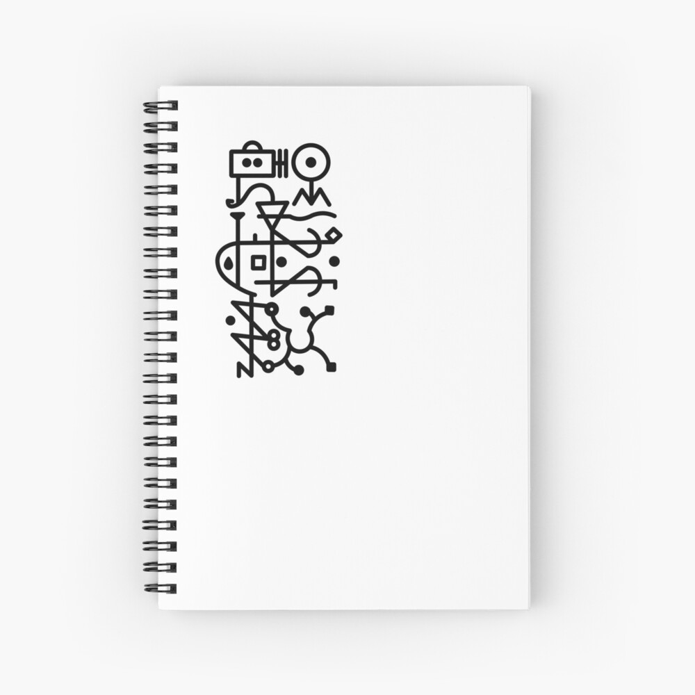 "Dont hug me im scared ( dhmis ) leslie's book design symbols" Spiral ...