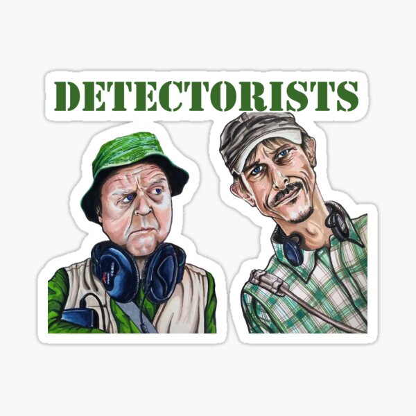"My Illustration of Metal Detectorists Lance and Andy" Sticker for Sale ...