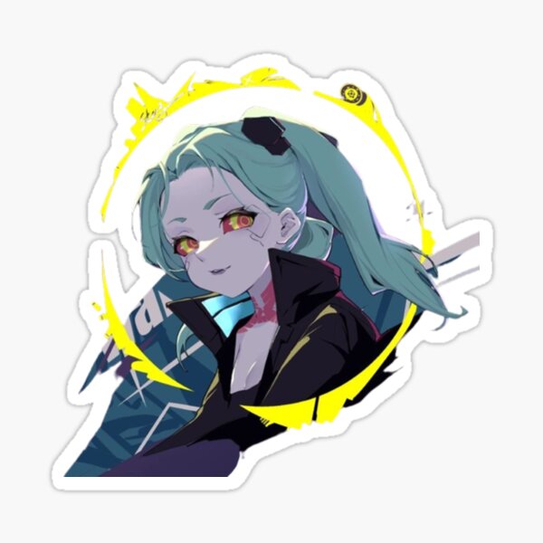 "Cyberpunk Edgerunners - Rebecca " Sticker for Sale by hmalgez | Redbubble