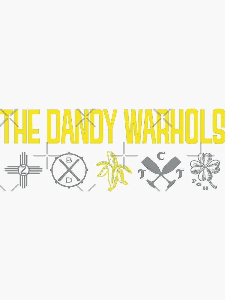 "The Dandy Warhols - icons graphic, original illustration for the ...
