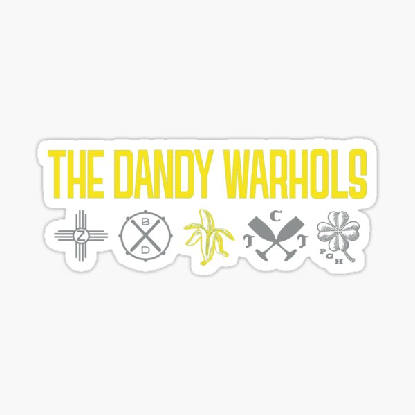 "The Dandy Warhols - icons graphic, original illustration for the ...