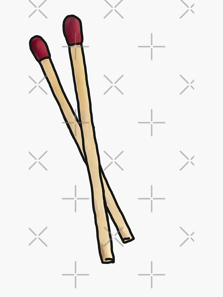"Matches" Sticker for Sale by ScrabbleRouser | Redbubble