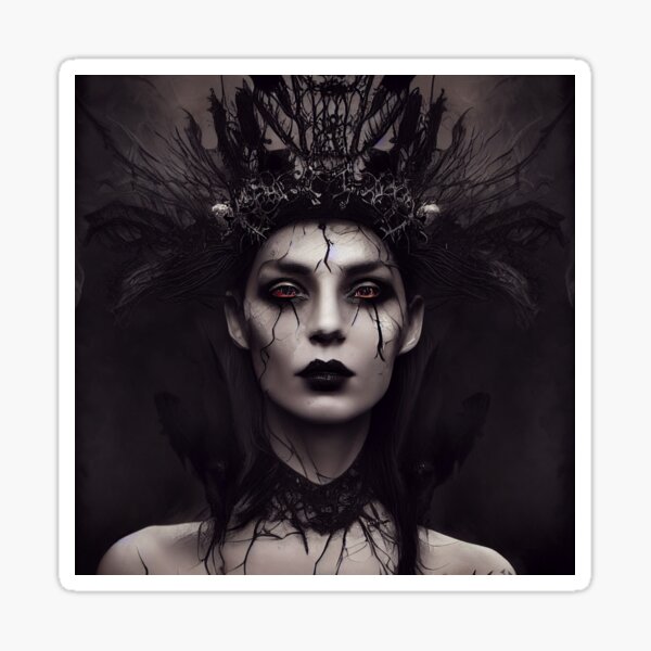 "Raven Queen" Sticker for Sale by Sweetcatastroph | Redbubble