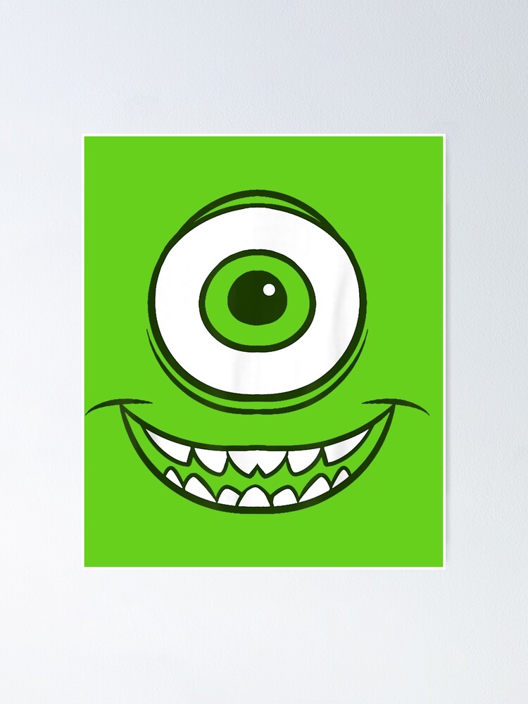 "Monsters inc Mike Wazowski" Poster for Sale by Y-ssef | Redbubble