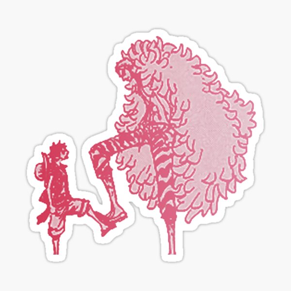 "Luffy VS Doflamingo - One Piece" Sticker for Sale by vinvalentine ...