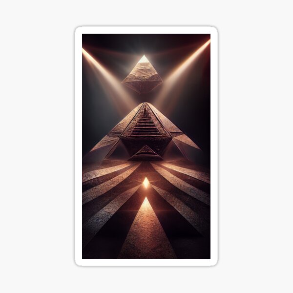 "Pyramid " Sticker for Sale by MysticAnarchy | Redbubble