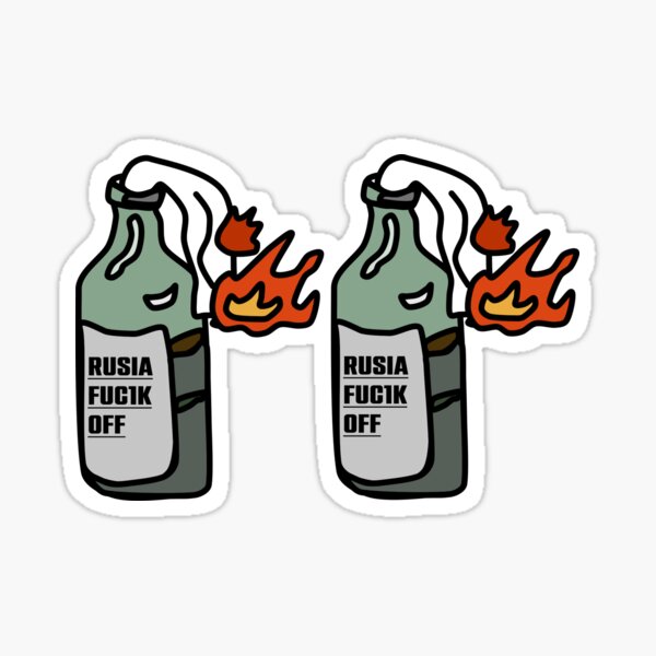 "Molotov cocktail" Sticker for Sale by MariaB00 | Redbubble