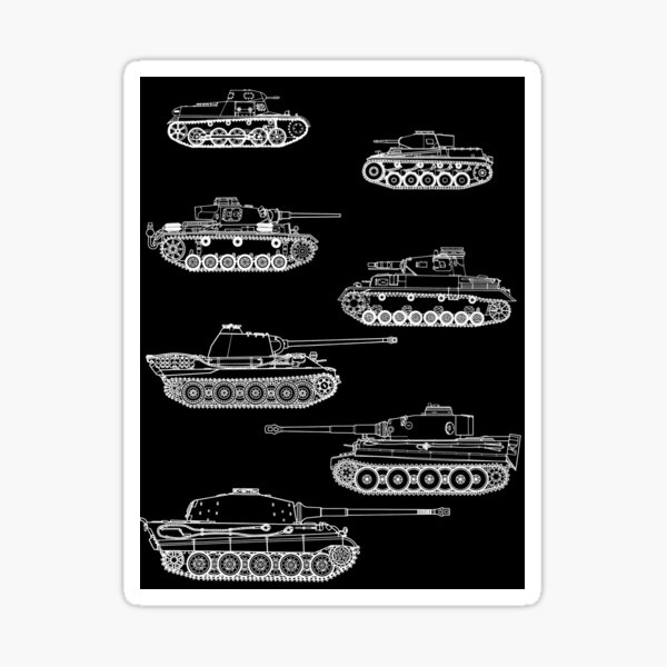 "German Panzers of WWII" Sticker for Sale by wu-wei | Redbubble