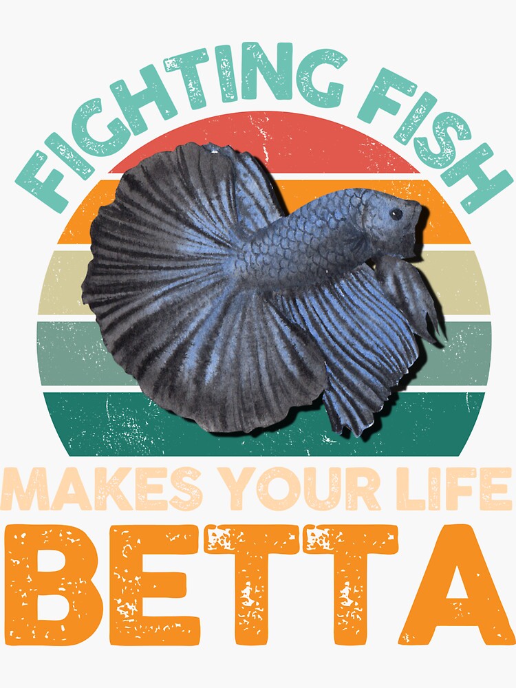 "Betta Fish Puns for Betta Fish Owners" Sticker for Sale by Artworksco ...